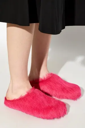 Marni Fur Trimmed Slides