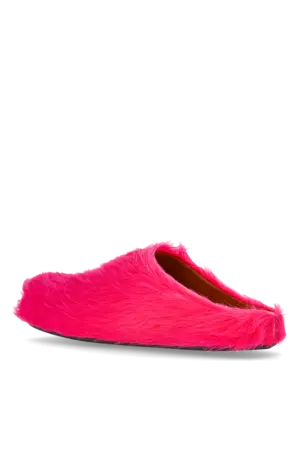 Marni Fur Trimmed Slides