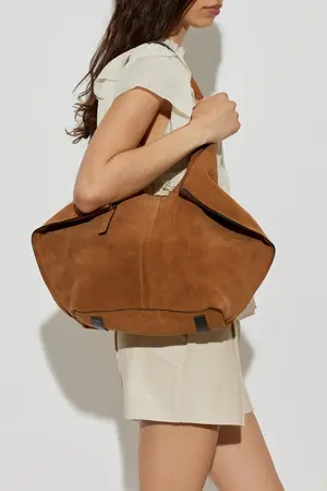 ALLSAINTS Suede Shoulder Bag With Adjustable Strap