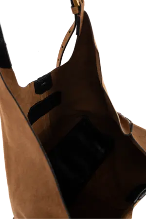 ALLSAINTS Suede Shoulder Bag With Adjustable Strap