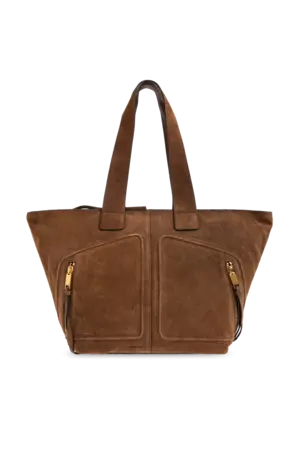 ALLSAINTS Jean Rey Suede Tote Bag - Brown