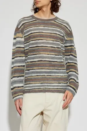 A.p.c. Striped Pattern Crew Neck Sweater