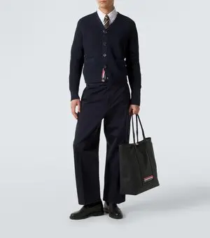 Thom Browne Leather Tote Bag