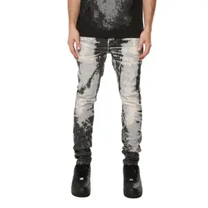 Purple Brand Zip Up Jeans For Men