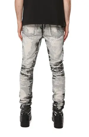 PURPLE BRAND Trompe L'oeil Skinny Jeans