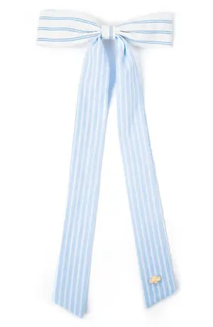 L. Erickson Sailor Bow Barrette - Blue