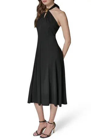 Donna Karan New York Halterneck Keyhole Dress