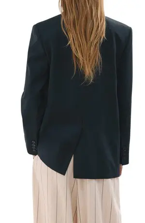 Mango Notched Lapel Blazer