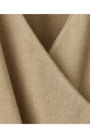 Mango Ruched Faux Wrap Sleeveless Top - Medium Brown