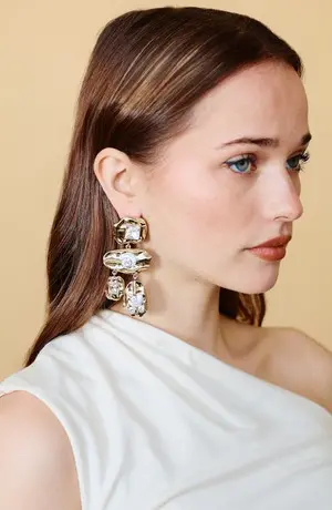 PETIT MOMENTS Shore Crystal Drop Earrings