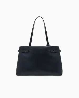 Emporio Armani Nora M Leather Tote Bag