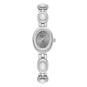 BERTHA WATCHES Rosalie Oval Jade Stone Bracelet Watch - Silver