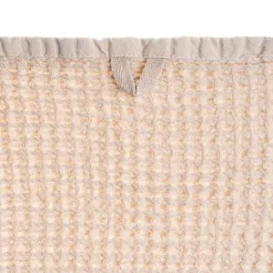 OLIVIERA HOME Waffle Turkish Cotton Bath And Hand Towelset - Sand