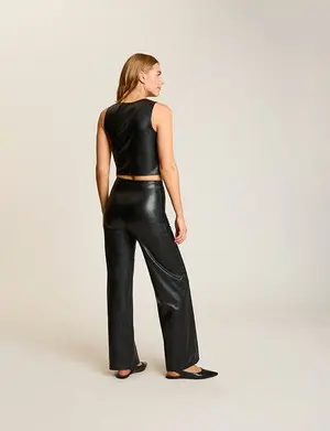 Commando Faux Leather Shell Top