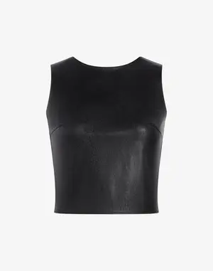 Commando Faux Leather Shell Top
