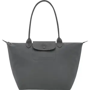 Longchamp Le Pliage Nylon Shoulder Tote - Anthracite