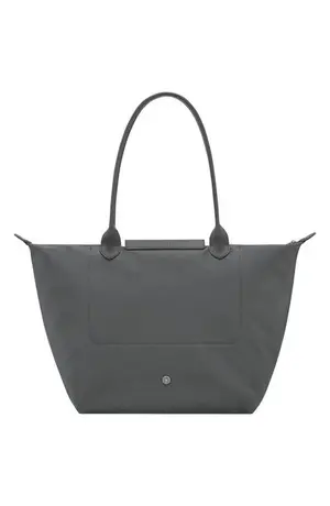 Longchamp Le Pliage Nylon Shoulder Tote - Anthracite