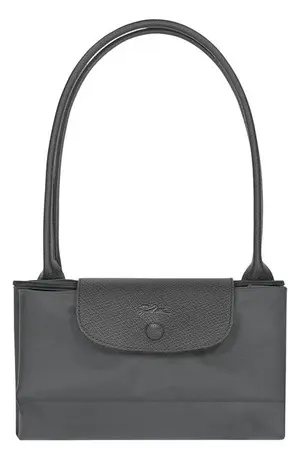 Longchamp Le Pliage Nylon Shoulder Tote - Anthracite