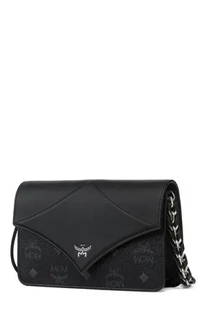 Mcm Mini Diamond Shoulder Bag In Visetos Leather Mix