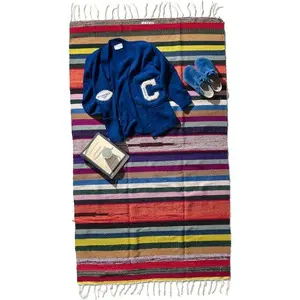 PUEBCO Surplus Yarn Rug Striped Rug - Multicolor