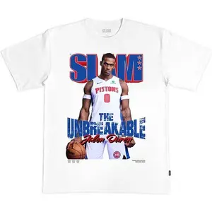 SLAM Jalen Duren Detroit Pistons Cover T-shirt - White