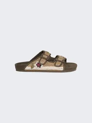 BAZISZT Bazizst Embroidered Slip-on Sandals
