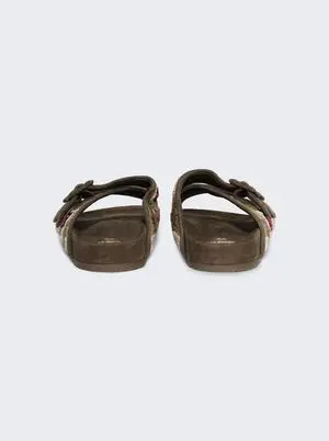 BAZISZT Bazizst Embroidered Slip-on Sandals
