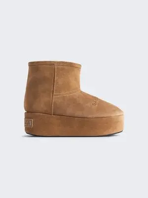 Balenciaga Alaska Platform Bootie - Brown