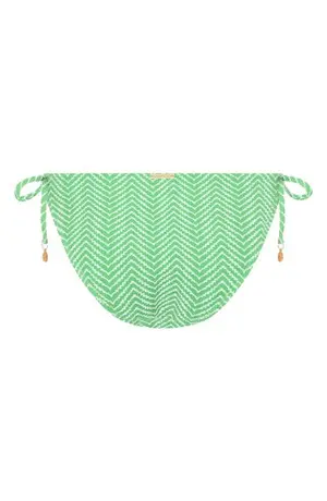 MILLY Chevron Tie Side Bikini Bottoms