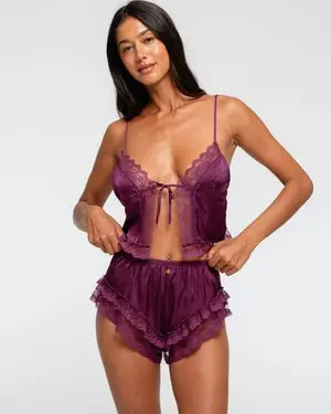 One Empire Kaia Camisole And Shorts Set - Purple