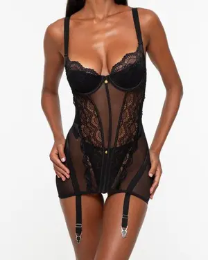 One Empire Alba Bodysuit - Black