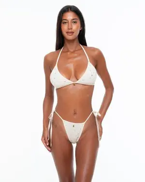 One Empire Anika Embellished Bikini Top