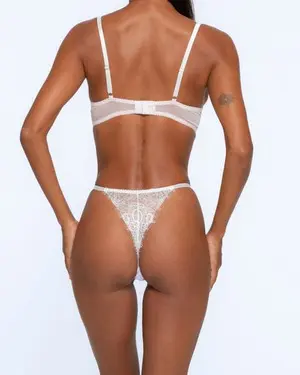 One Empire Luciana Lace Cup Minimal Strap Lingerie Set