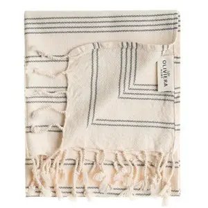 OLIVIERA HOME Heritage Stripe Turkish Cotton Bath And Hand Towelset