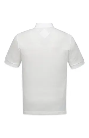 Mcm Diamond Patch Piqué Polo - White