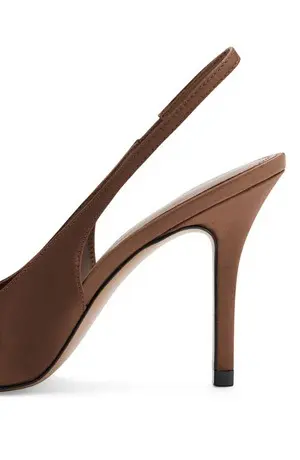Mango Laurel Slingback Pump With Bow Detailing