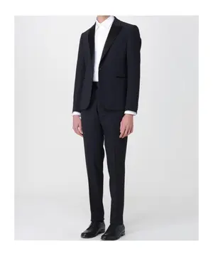 Emporio Armani Single-breasted Tailored Suit - Black
