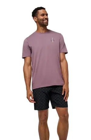 Travis Mathew Beck Geometric Print Performance Shorts - Black Geo