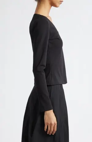 ISRAELLA KOBLA Asymmetric Strap Square Neck Top