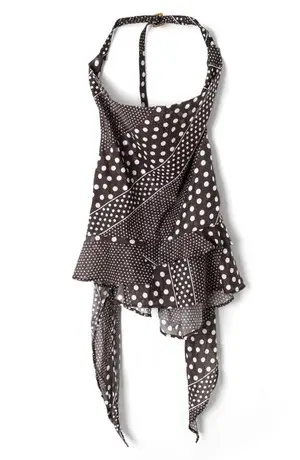 DAMSON MADDER Leandra Tie Waist Halter Camisole