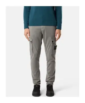 Stone Island Slim-fit Cargo Pants With Logo Patch