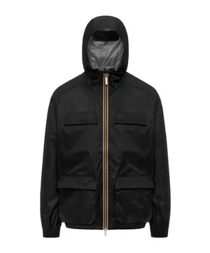 K-WAY K-Way Clad Extra Light Hooded Performance Jacket Black Solid