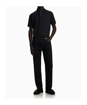 Emporio Armani Textured Polo Shirt