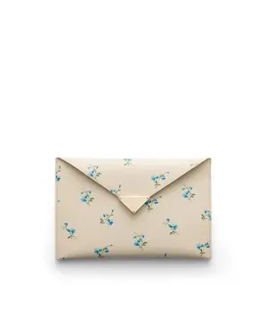 Prada Printed Saffiano Leather Envelope Clutch