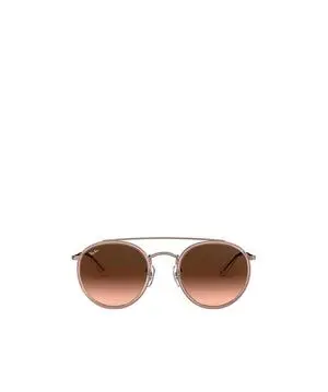 Ray-ban Round Double Bridge Sunglasses - Brown