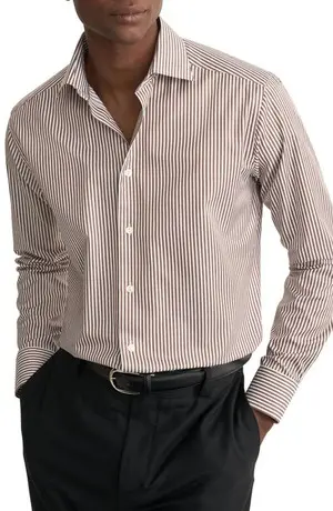 Eton Slim Fit Bengal Stripe Dress Shirt