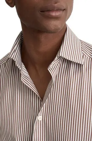 Eton Slim Fit Bengal Stripe Dress Shirt