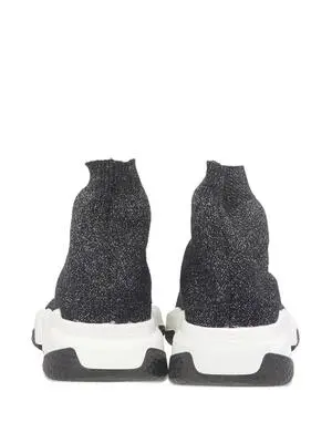 Balenciaga Speed Trainer Glitter Knit Sneakers