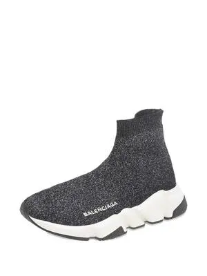 Balenciaga Speed Trainer Glitter Knit Sneakers