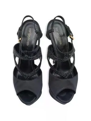 SERGIO ROSSI Embellished Ankle-strap Sandals